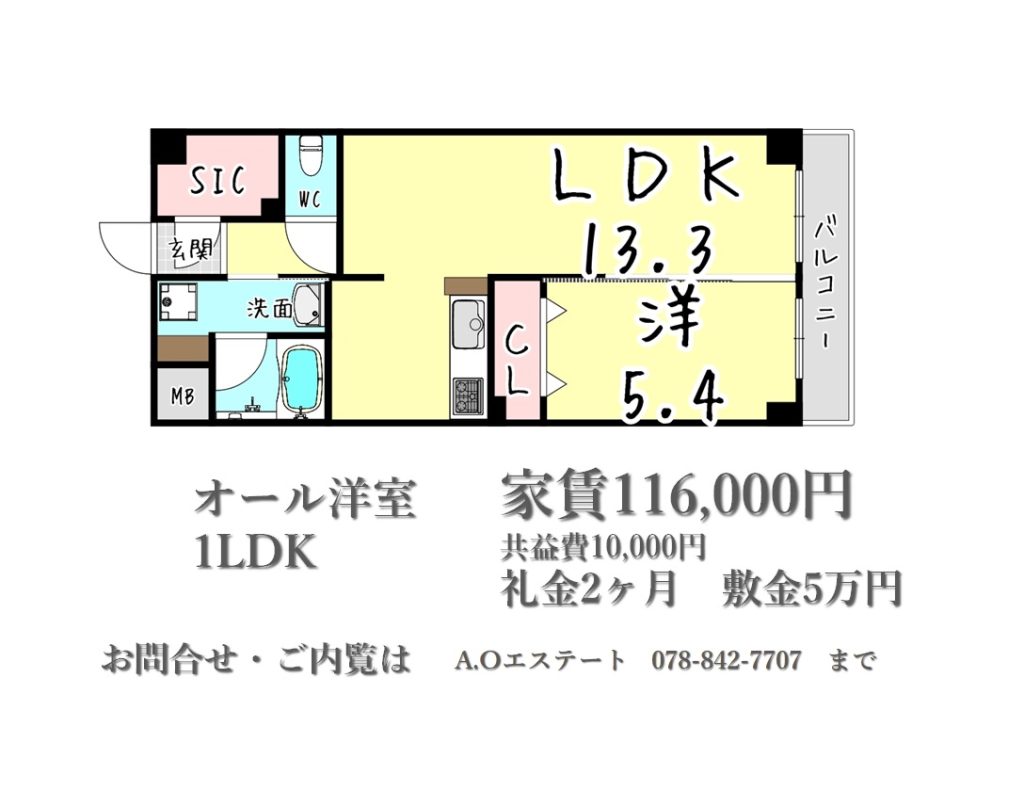 JR住吉駅 徒歩4分 2017年築 1LDK 今月末の空き予定♪3月9日募集スタート！ 株式会社A.Oエステート
